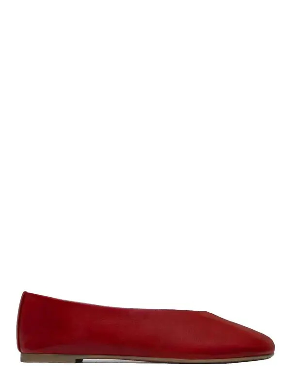 Bernardo Meith Center-seam Ballet Flats - Red