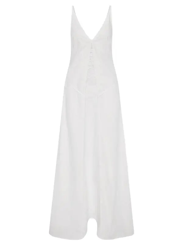 SIR. Klara Cut-out V-neck Maxi Dress - Ivory