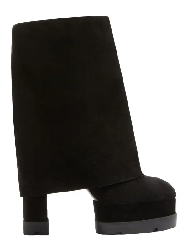 Casadei Knee-high Suede Boots - Black