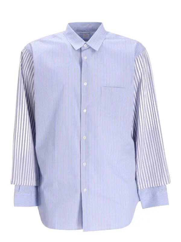Comme Des Garçons Striped Shirt - Blue