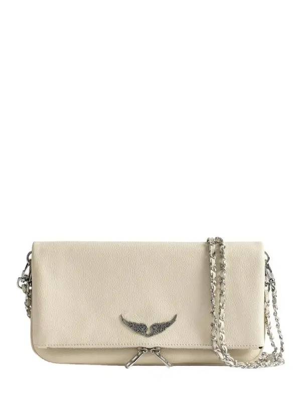 Zadig&Voltaire Rock Logo Plaque Clutch Bag - Flash