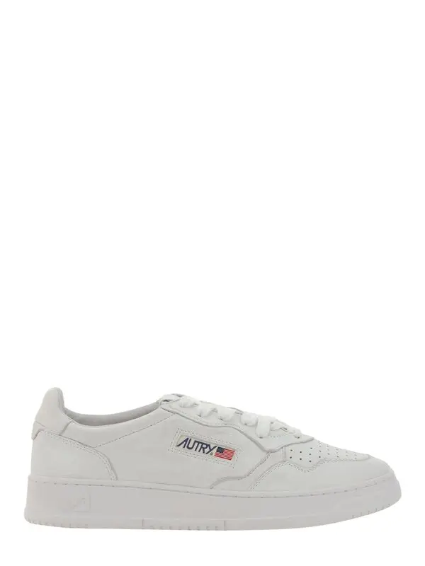 AUTRY Medalist Low Leather Sneakers - White