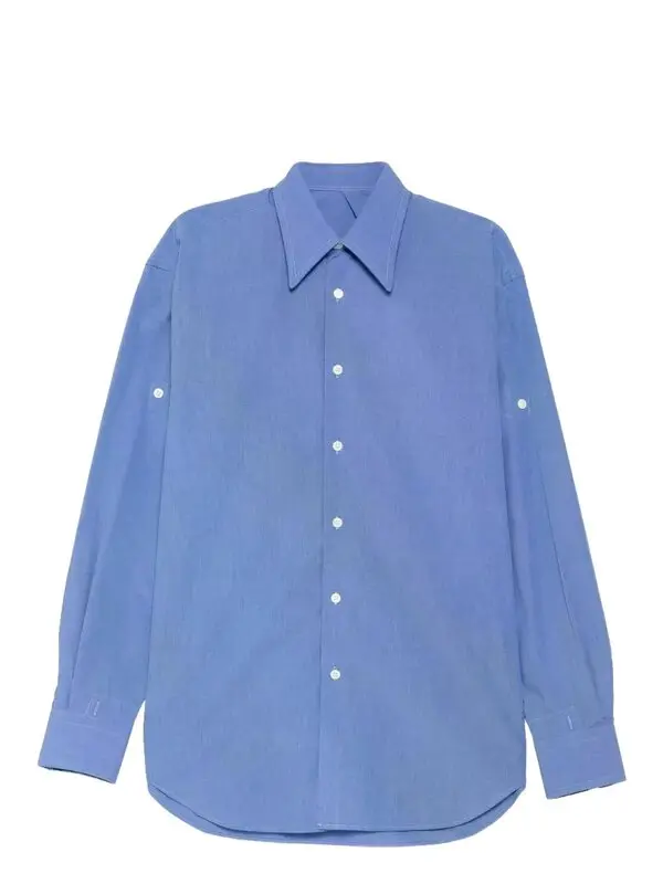 MARINA YEE Cornflower Classic Collar Shirt - Blue