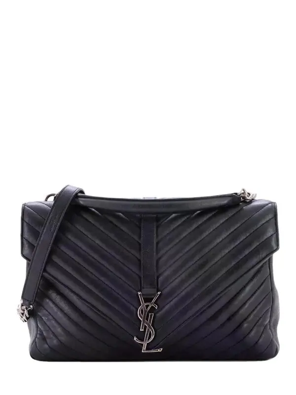 Saint Laurent Monogram College Bag - Black