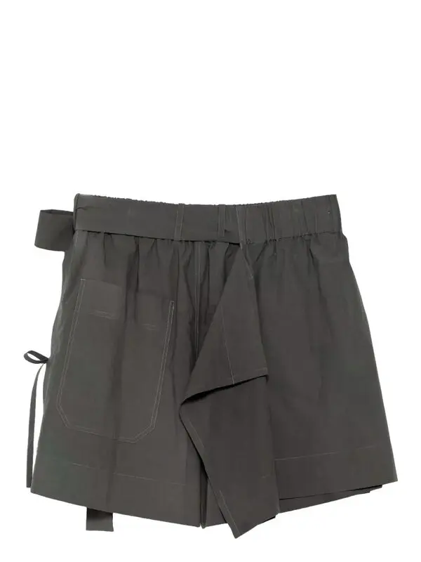 CRAIG GREEN Layered Floral-print Shorts - Grey