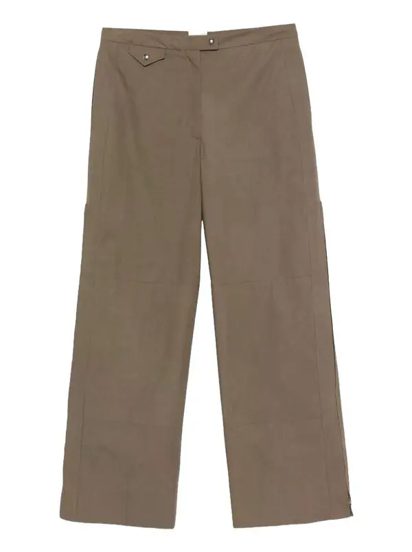 Calvin Klein Gemma Zipped-cuff Trousers - Brown