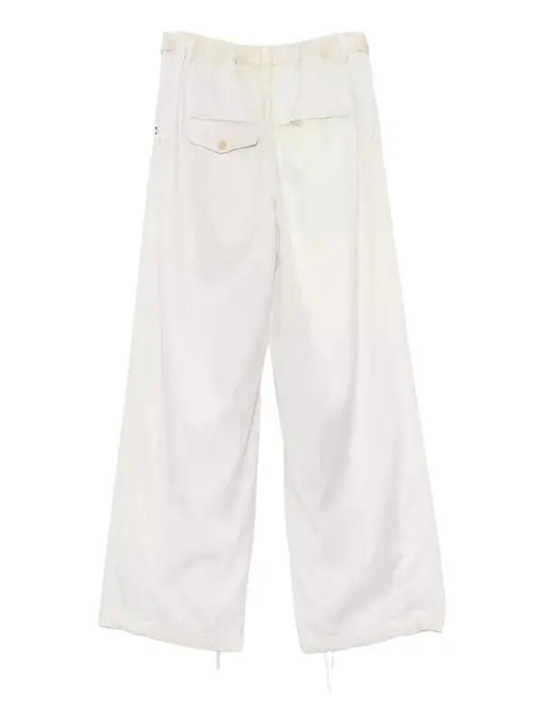 Mihara Yasuhiro Satin Drawstring Trousers - Neutrals