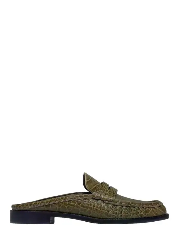 Bernardo Tilda Croc-effect Mules - Green