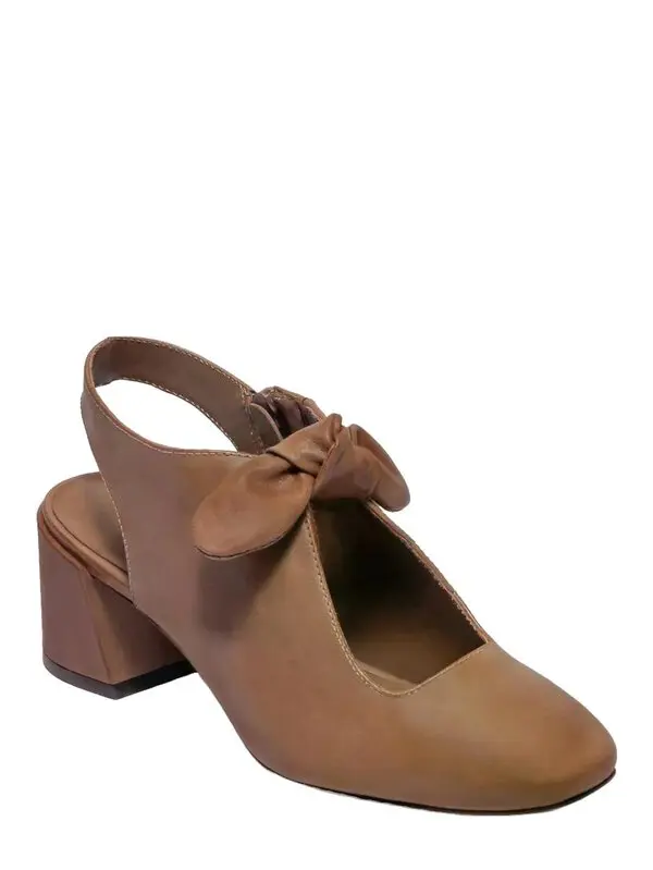 Bernardo Angelina Slingback Pumps - Brown