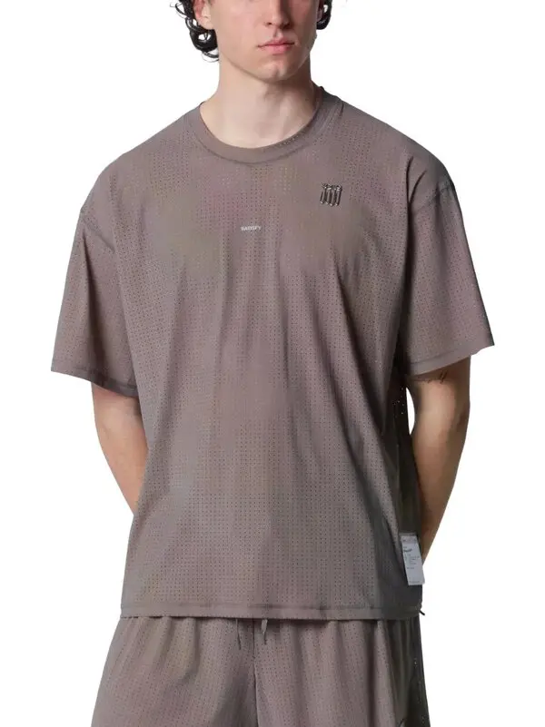 Satisfy Space-o Perforated T-shirt - Brown