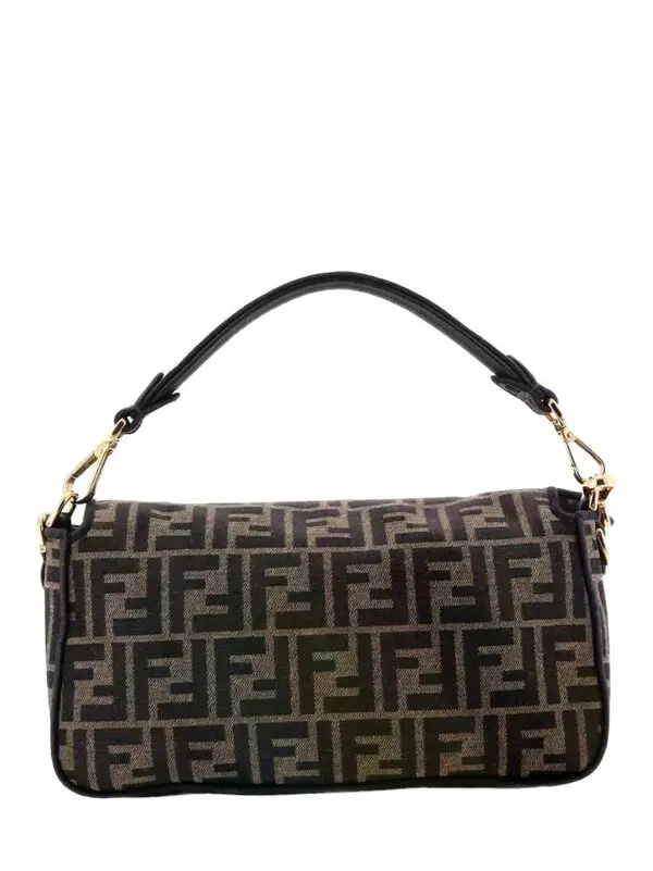 Fendi Baguette Nm Bag Zucca Canvas Shoulder Bag - Brown