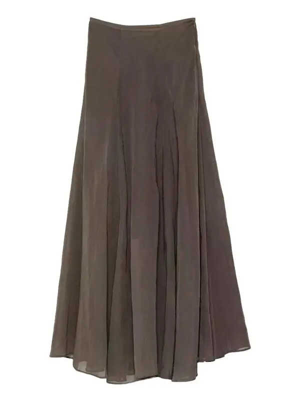 RUOHAN Pleated Skirt - Brown