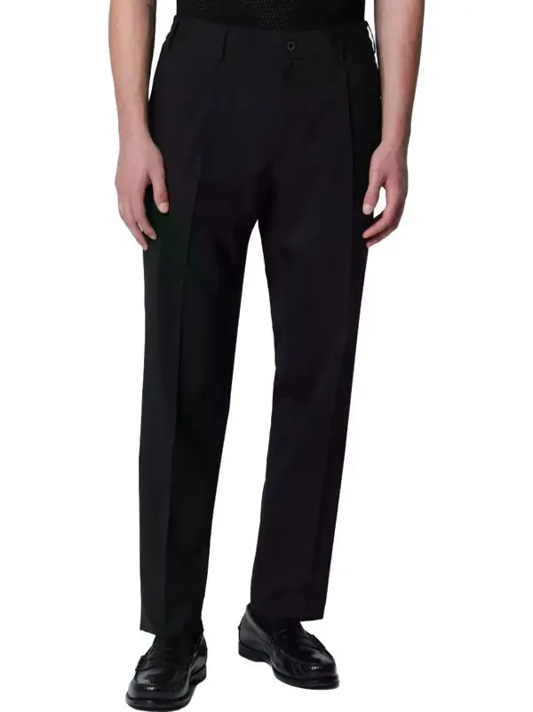 SANTANIELLO Irno Pleated Trousers - Black