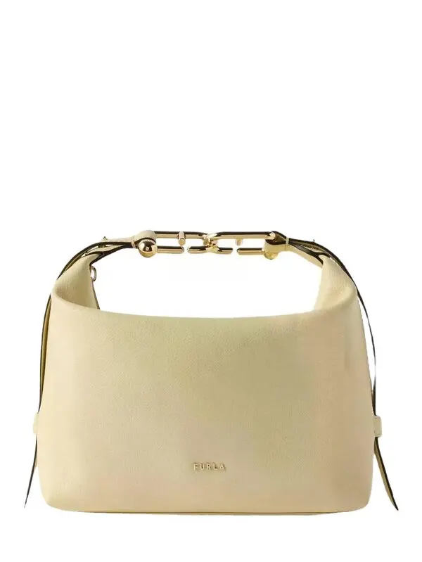 Furla Xl Tonie Leather Shoulder Bag - Neutrals
