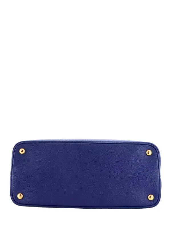 Prada Saffiano Leather Tote Bag - Blue