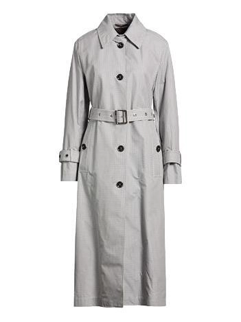 MOORER Cotton Trench Coat With Belt - Light Grey