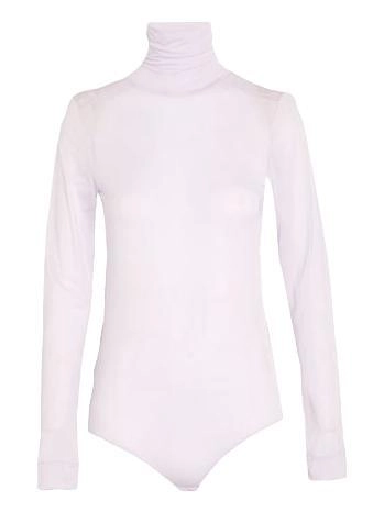MAISON MARGIELA Pastel Viscose Bodysuit - Lilac