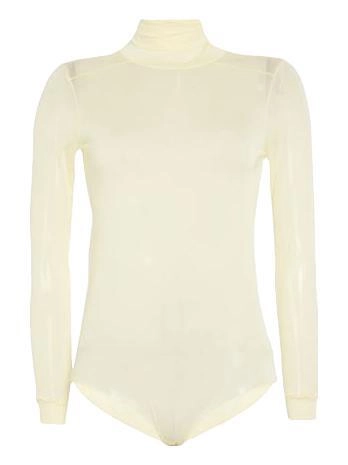 MAISON MARGIELA Pastel Viscose Bodysuit - Yellow