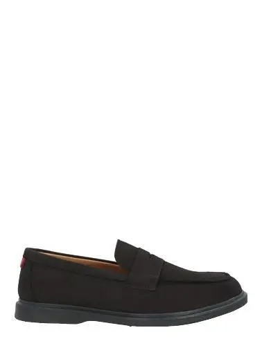 Bally Nubuck Penny Loafers - Black