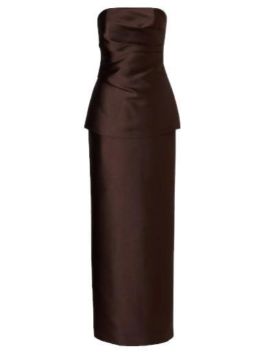 Solace London Lucille Satin Gown - Black