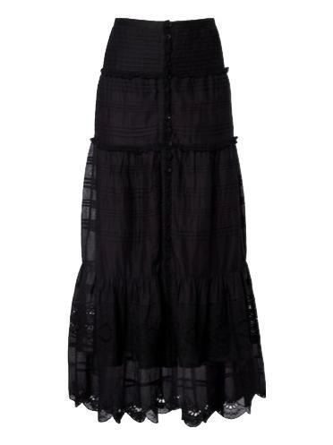 Isabel Marant Étoile Paoline Lace-trimmed Maxi Skirt - Black