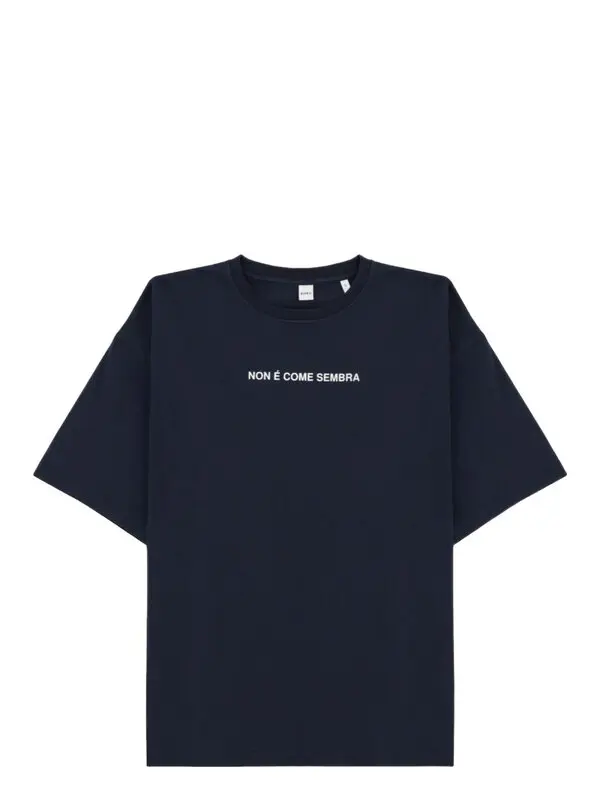 Aspesi Slogan Print T-shirt - Black