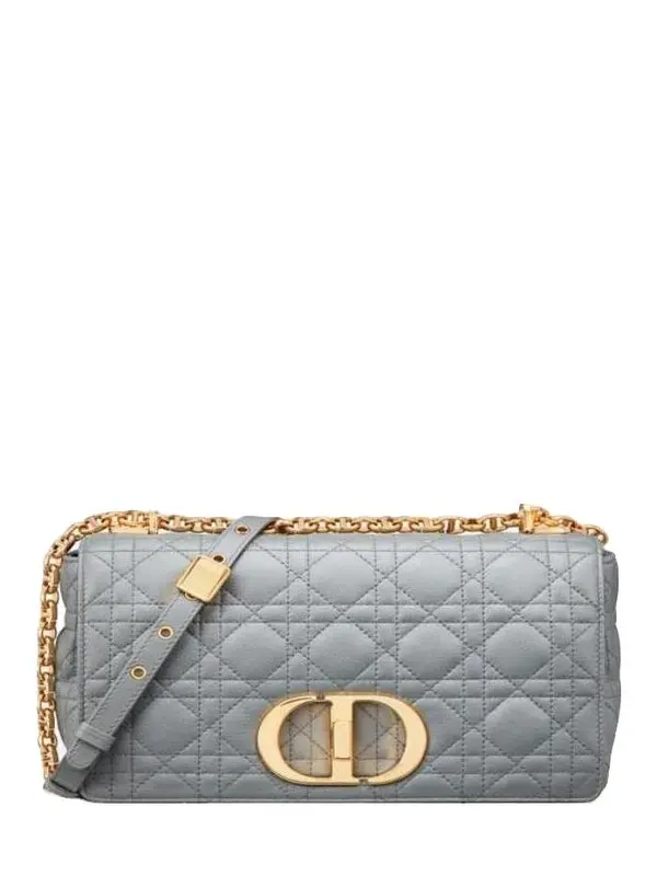 Dior Medium Caro Handbag - Gray