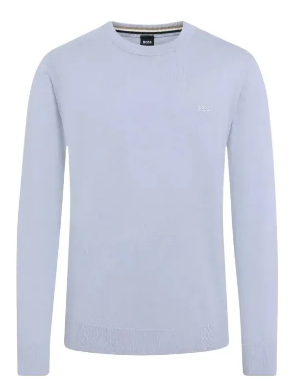 Hugo Boss Crew Neck Long Sleeve Sweater - Blue
