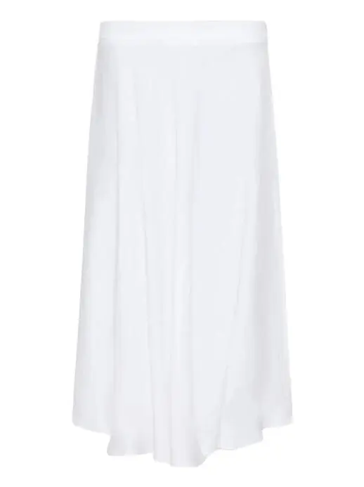 Marella Flared Midi Skirt - White