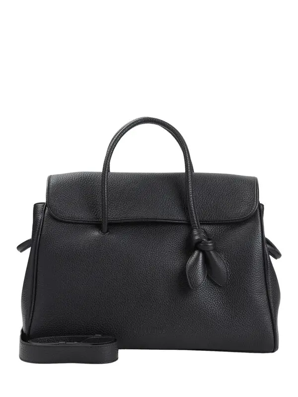 Jacquemus Le Cabas Turismo Grained Leather Shopper Bag - Black