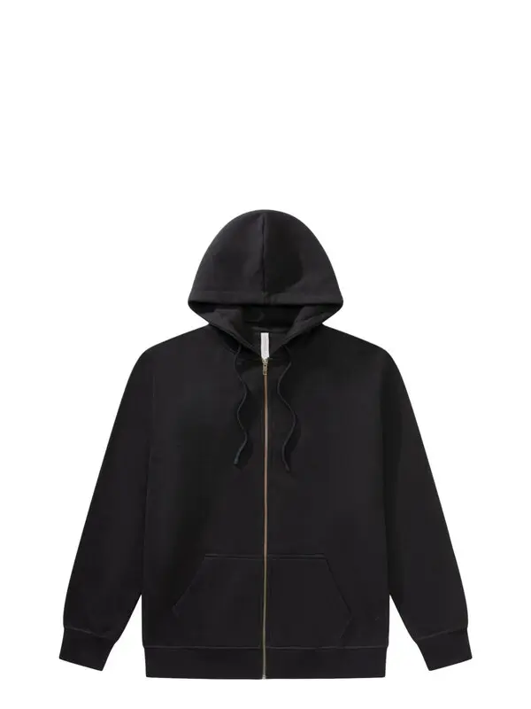 KNOWN SUPPLY Organic Cotton Full Zip Hoodie - Black