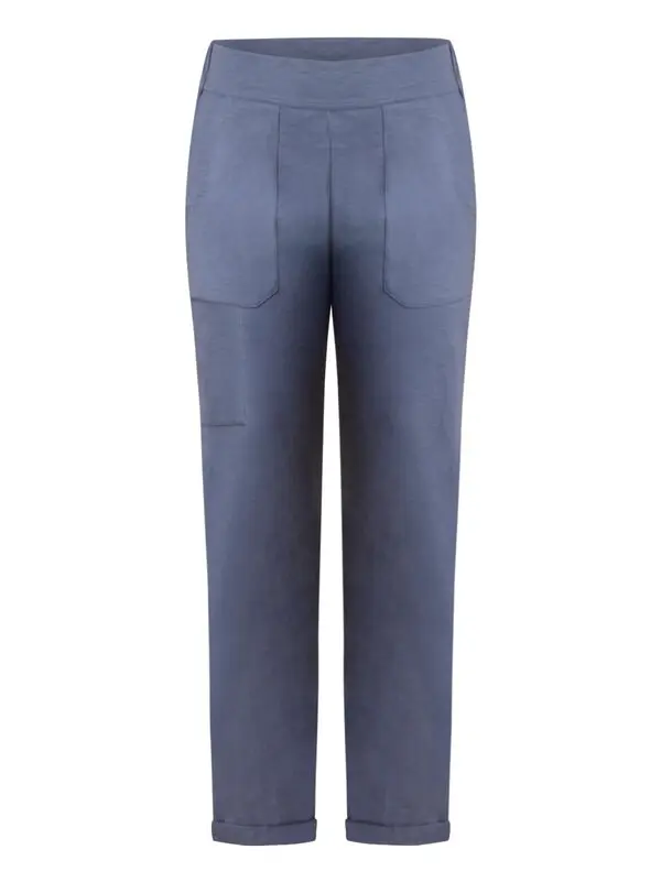 KNOWN SUPPLY Nolan Mid Rise Slim Pants - Blue