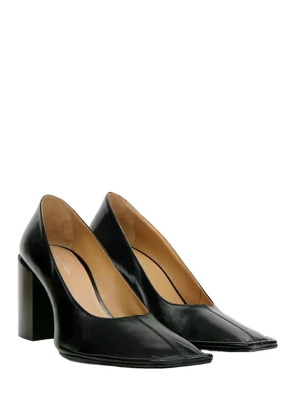 MAISON MARGIELA Piped Square-toe Pumps - Black