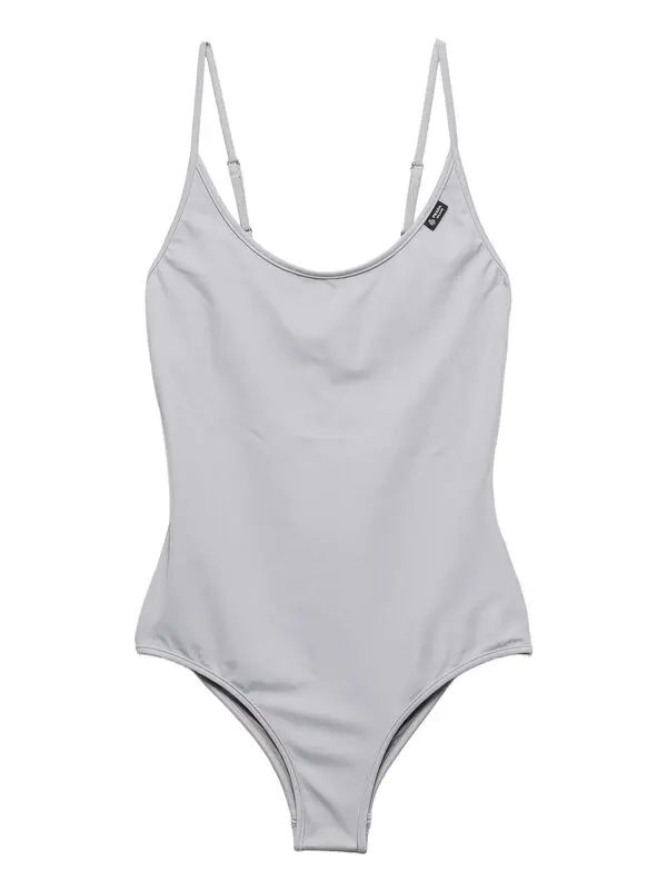 Prada Jersey One-piece Swimsuit - Grey