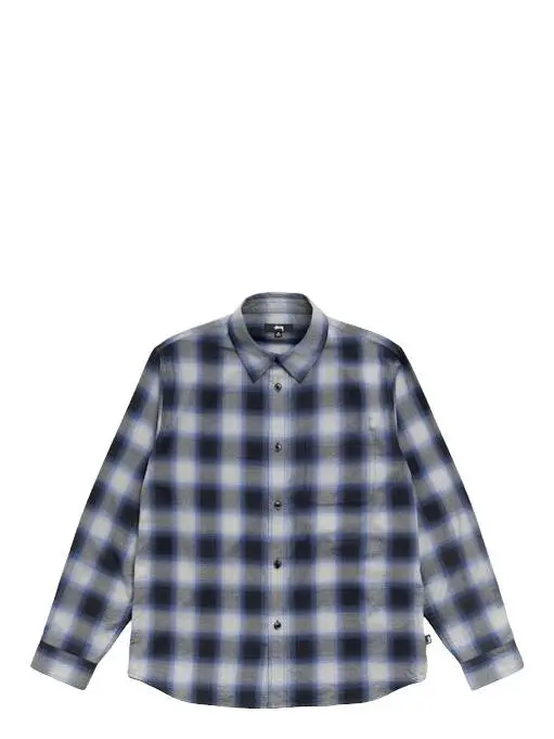 StÜssy Beach Ombre Plaid Shirt - Black
