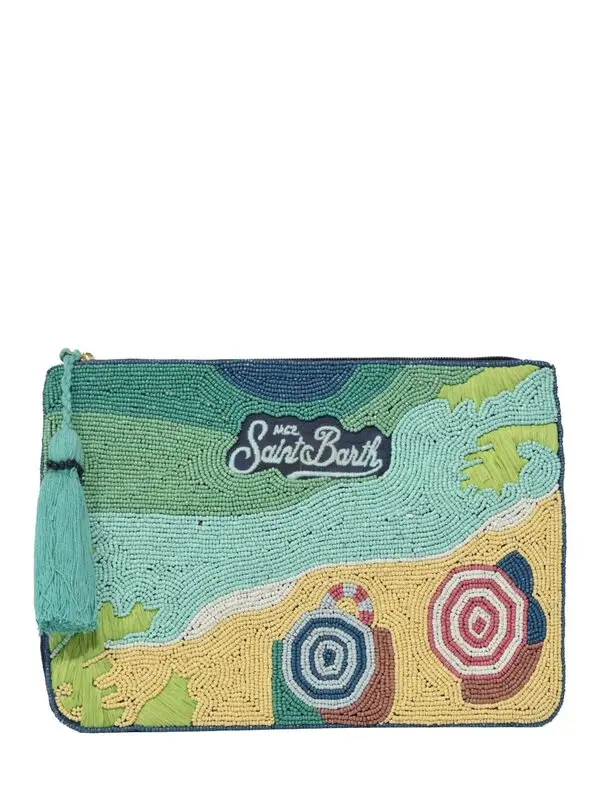 MC2 SAINT BARTH Embellished Clutch - Water
