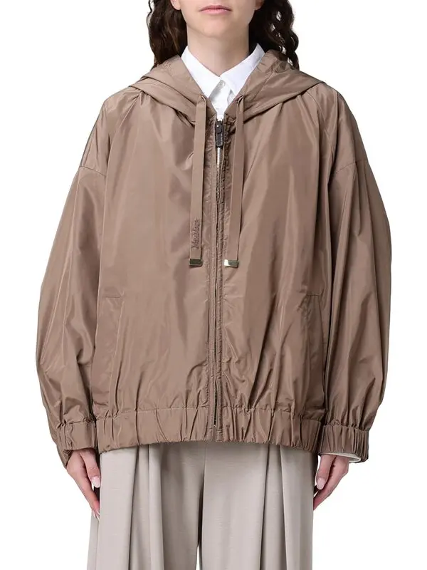 Max Mara Oversized Windbreaker Jacket - Brown