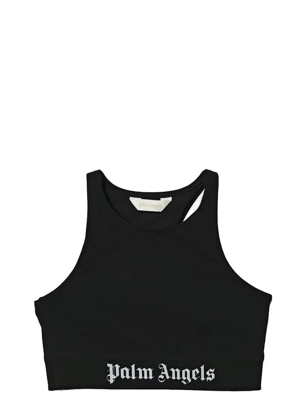 Palm Angels Logo Sports Top - Black
