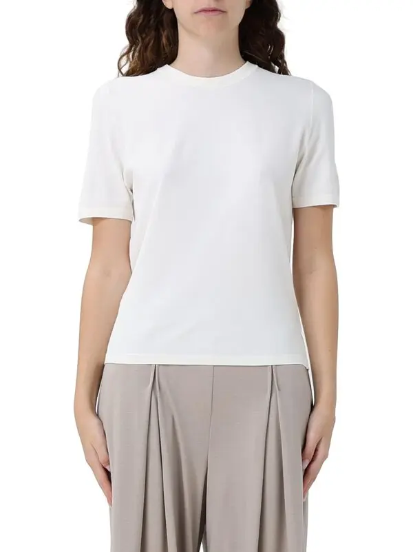 ROBERTO COLLINA Short Sleeve Top - Beige