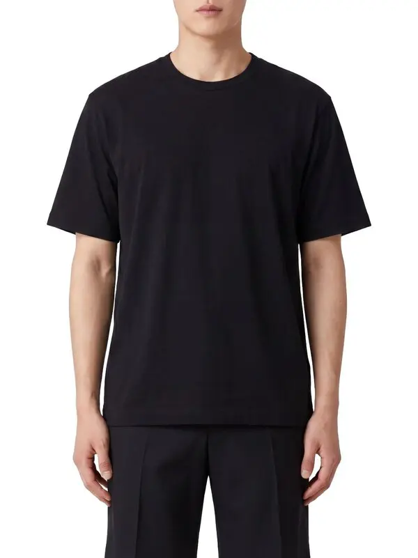 Dolce & Gabbana Cotton Short-sleeved T-shirt With Crew Neck - Black