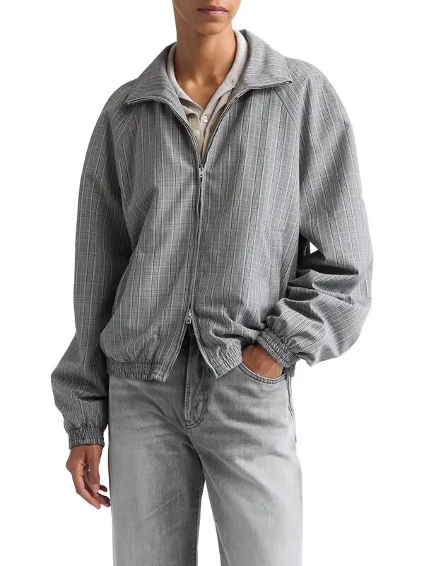 Acne Studios Glen Plaid Jacket - Multi Grey