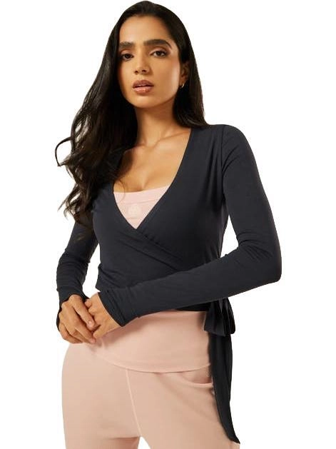 BE ATHLETICA Ultimate Wrap Top - Midnight