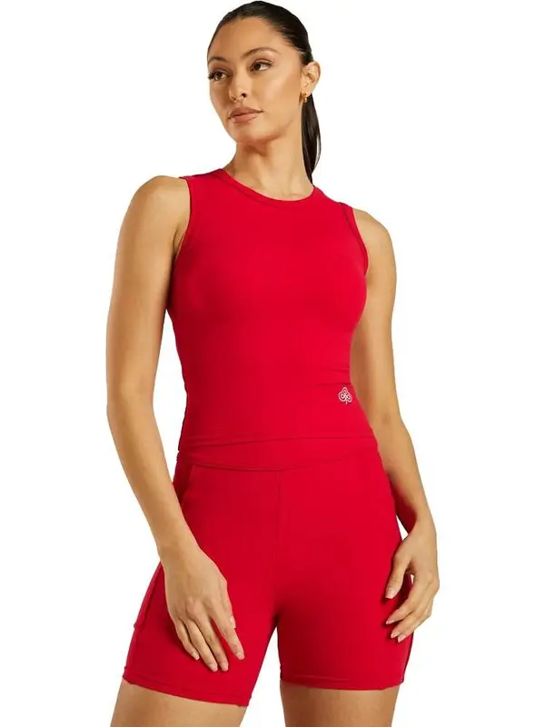 BE ATHLETICA 180 Classic Crew Neck Vest - Cherry