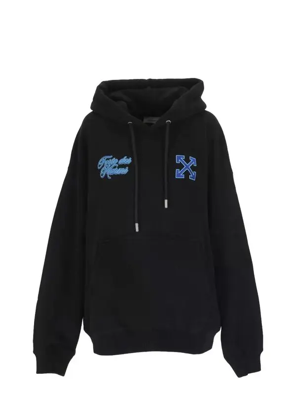 Off-White Embroidered Arrows Hoodie - Black