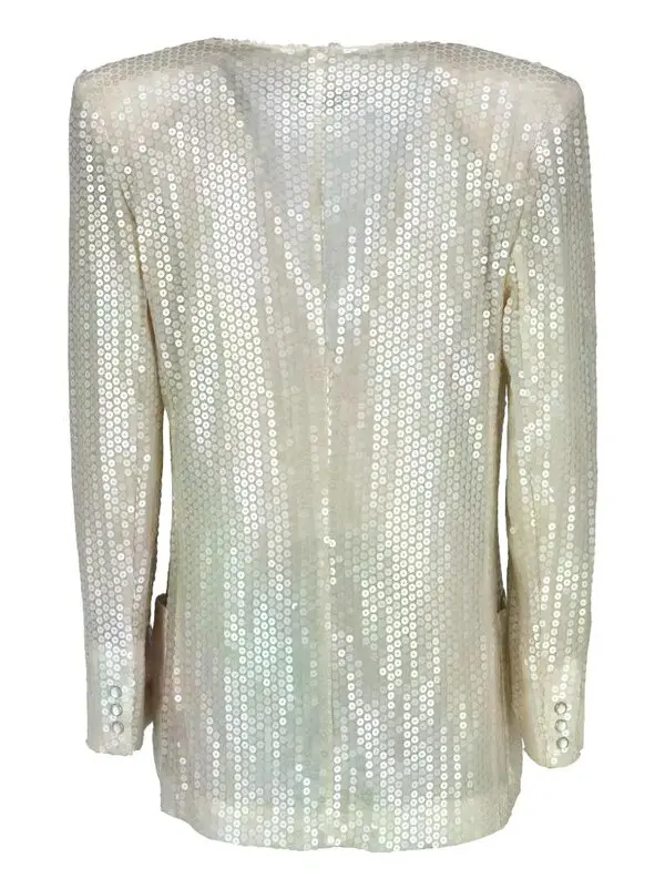 Gianfranco Ferre Sequin Embellished Blazer - Neutrals