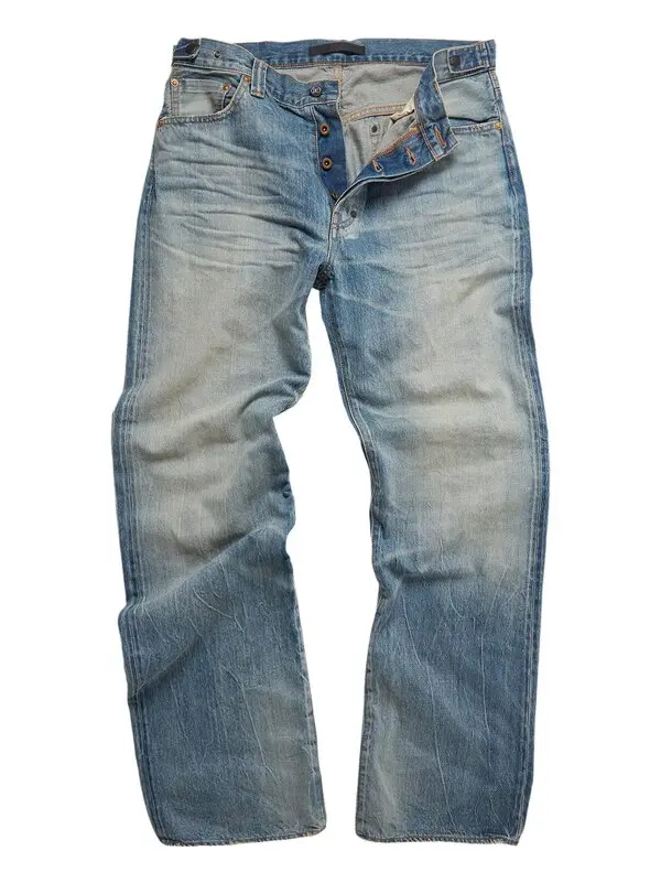 Mastercraft Union Showa Relaxed Natsuhikari Light Jeans - Blue