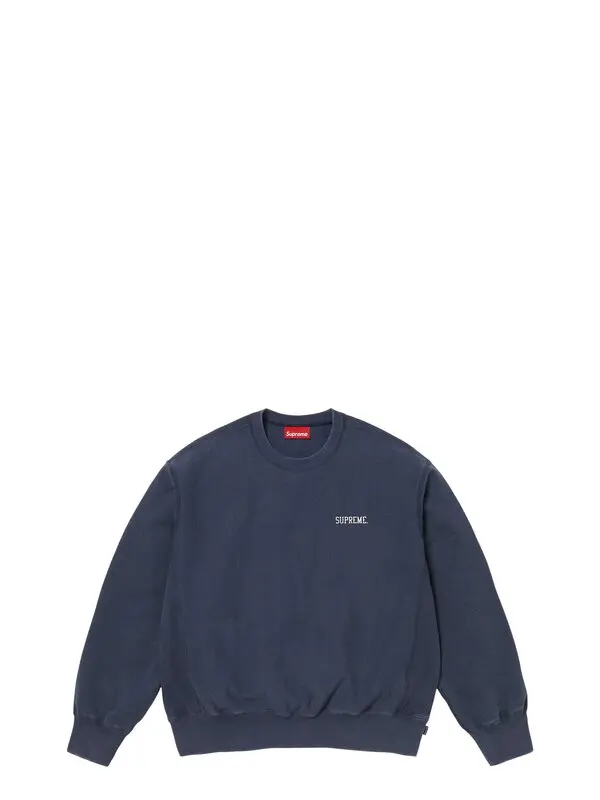 Supreme Washed Crewneck Sweatshirt - Blue