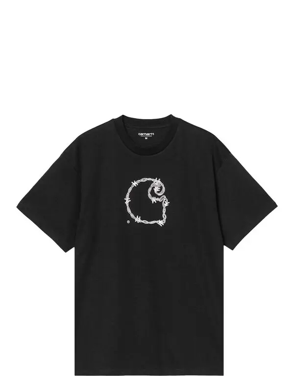 Carhartt Work In Progress Barbwire Graphic T-shirt - Black