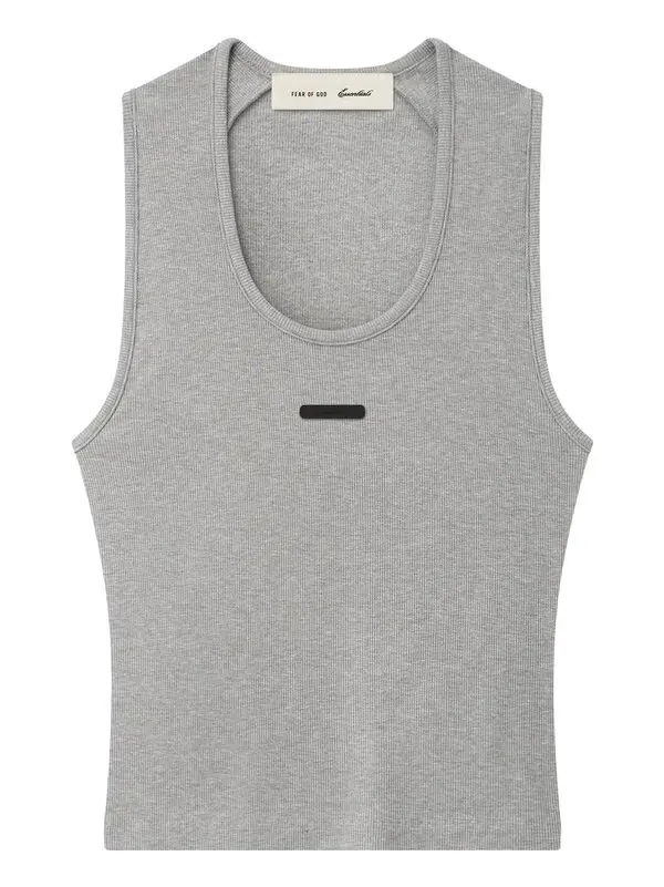 Fear Of God Rib Knit Fitted Tank - Grey