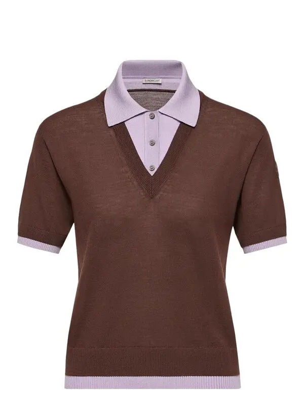 Moncler Short Sleeve Polo Shirt - Red